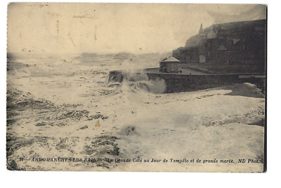 Arromanches-les-Bains Postcard France Grande Maree High Tide ND Phot ...