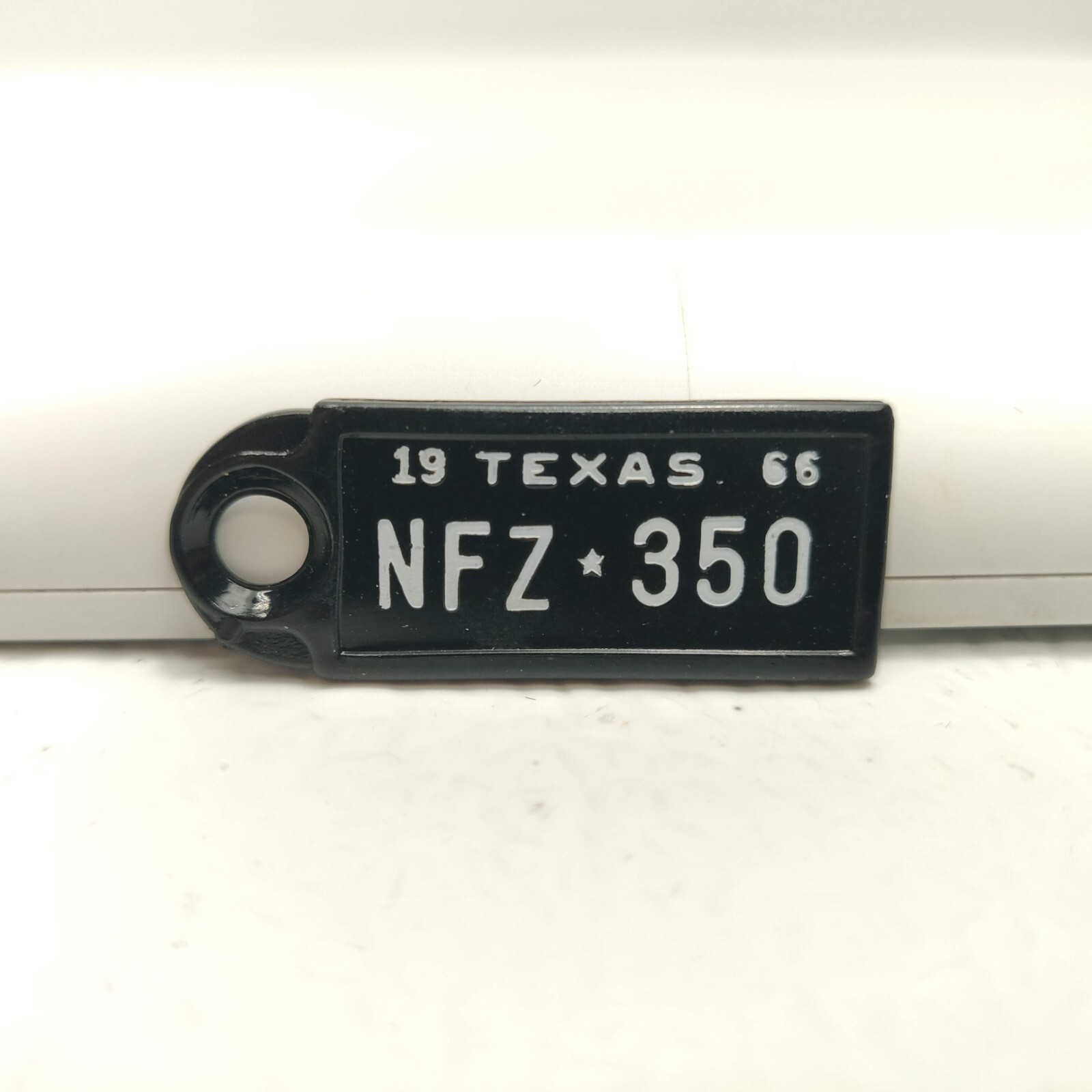 RARE VTG DAV Disabled Veterans Mini License Plate Key Chain Ring Tab ...