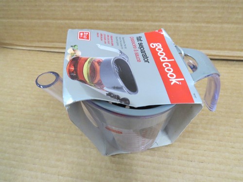 NEW Solid Sturdy, Good Cook 2 Cup 500 ml Fat Separator Red & Clear W ...