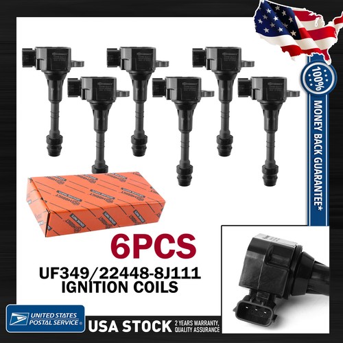 Ignition Coils OEM Top Quality UF349/22448-8J111 6X For Nissan NV3500 ...