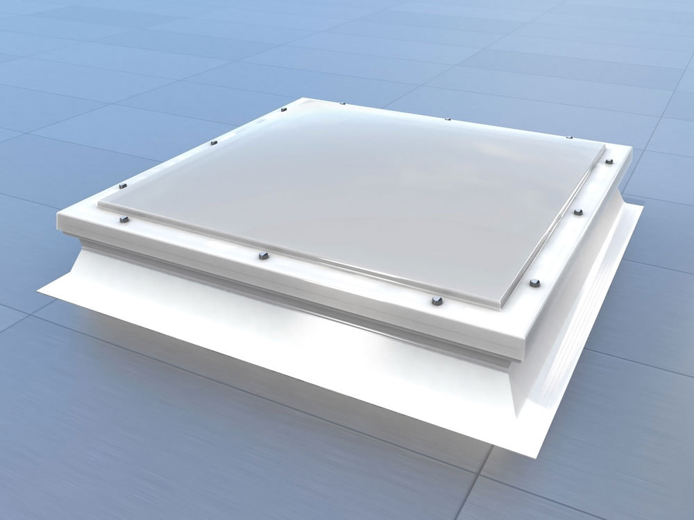 Mardome Polycarbonate Window Rooflight, Manual Opening Flat Roof Dome ...