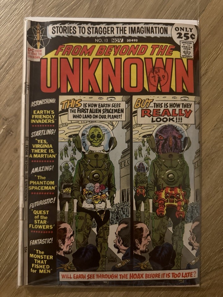 From Beyond the Unknown #13 DC Comics 1971 Joe Kubert Cover Sci-Fi ...