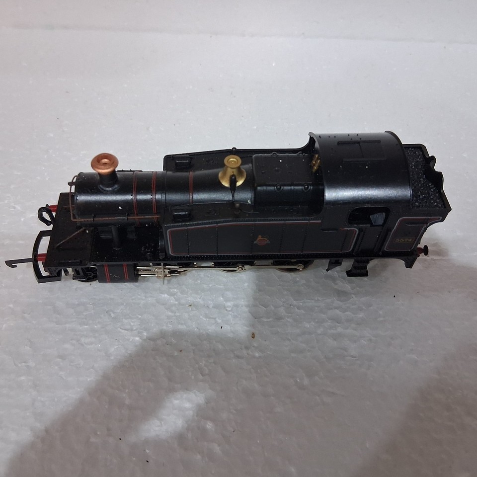 Lima L205110 Class 45XX 2-6-2T 5574 BR Lined Black OO Gauge VGC REF RQ5 ...
