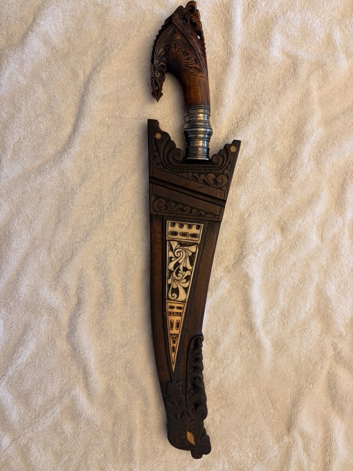 Philippine Moro Barong Sword Bolo With Scabbard Vintage Rare | eBay