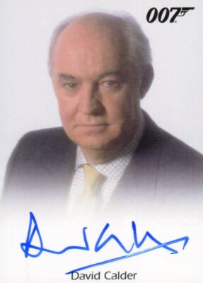 James Bond in Motion 2008 David Calder as Sir Robert King Autograph ...