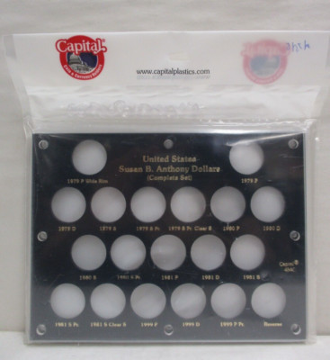 Capital Coin Holder #454C Susan B Anthony SBA Small Dollar Complete Set ...