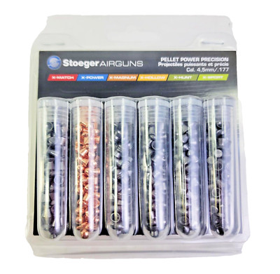 Stoeger Pellet Power Precision Sampler Pack, .177 Pellet/ 4, 5mm, 215Pk ...