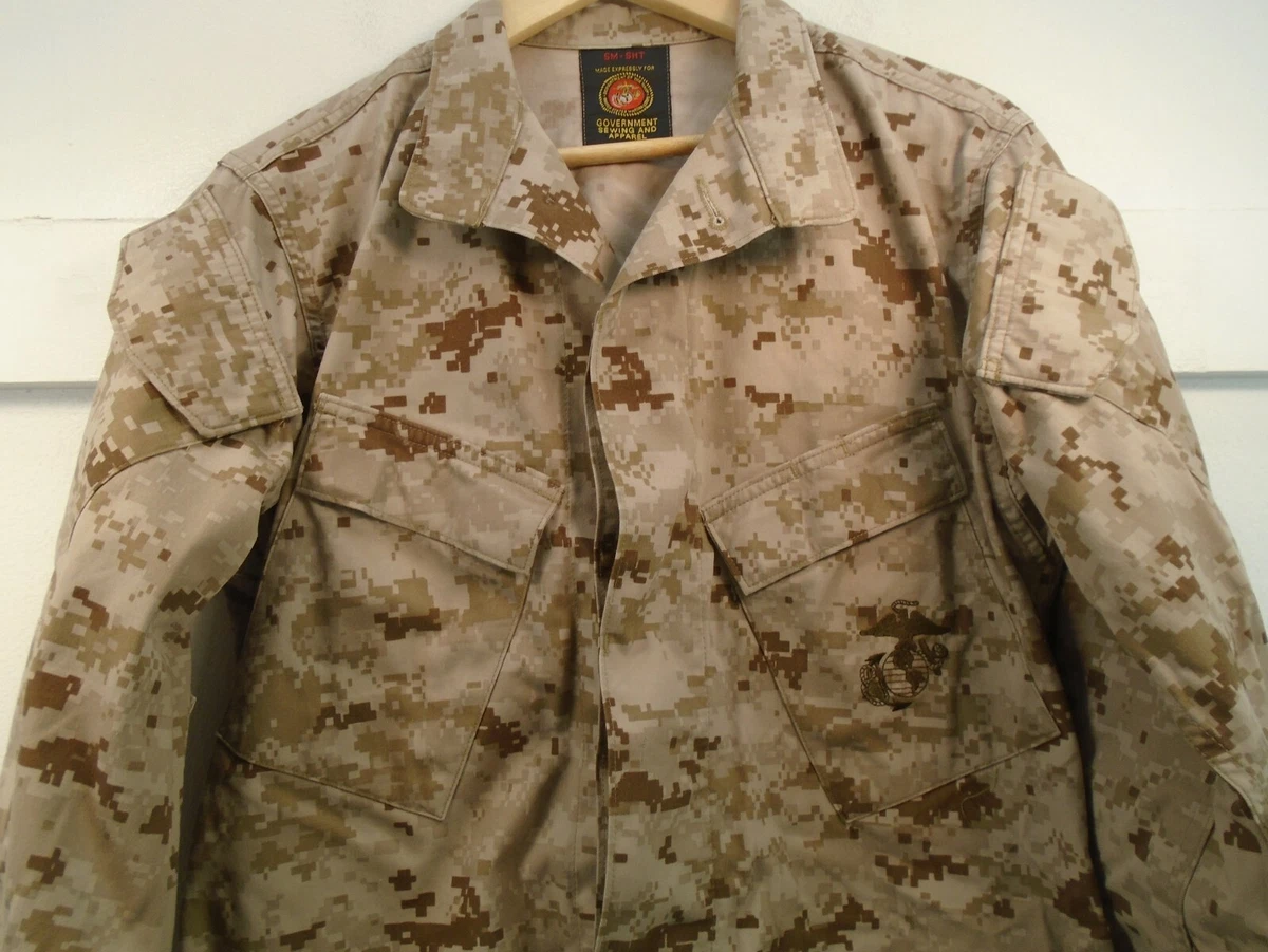 US Navy Marine Corps AOR I Desert MCCUU Marpat NYCO Shirt Med Short ...