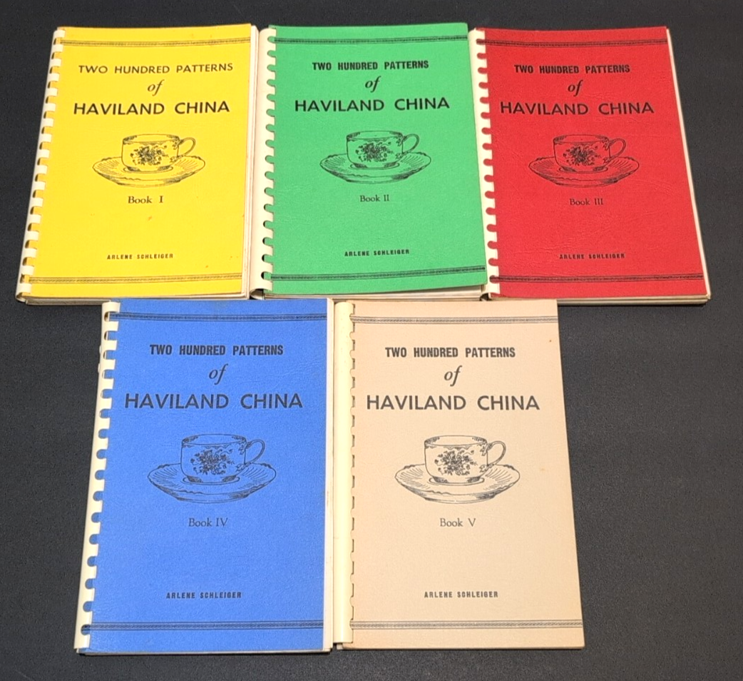 200 Patterns of Haviland China by Arlene Schleiger *COMPLETE SET Books ...
