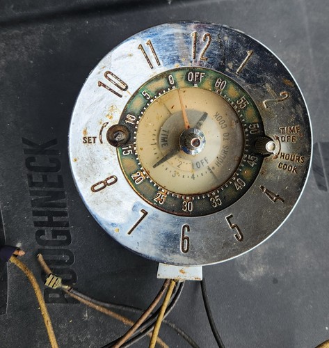 VINTAGE GE STOVE RANGE CLOCK & TIMER 1950'S | eBay