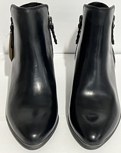 FRYE Judith Double Zip Black Leather Ankle Boot Size 7 M FR40838 ...