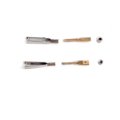 10Pcs M2/M3 Iron Metal Clevis Chuck Pull Rod Connector Cuprum Screw for ...