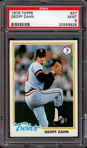 1978 Topps Baseball #27 Geoff Zahn PSA 9 | eBay