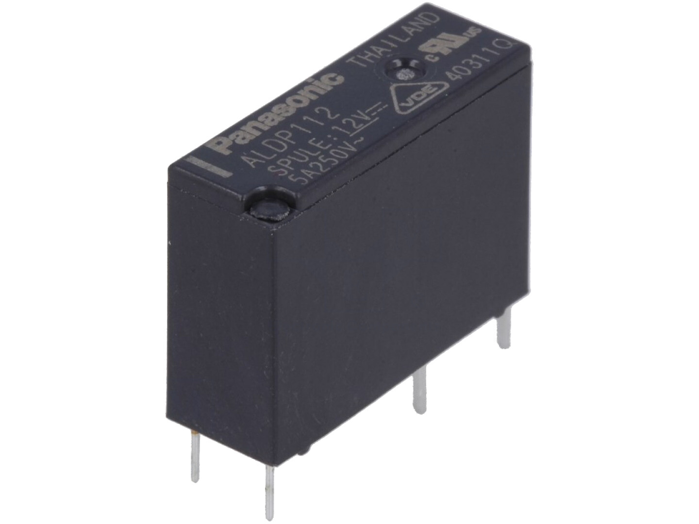 ALDP112 Panasonic Relais Relay 1xA 12VDC 5A 720R SPST-NO [6 pcs] #BP ...