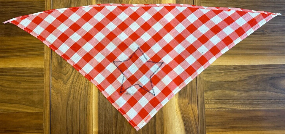 Generic Boy Scouts Neckerchief Homemade Neckerchiefs BSA Plaid Star | eBay