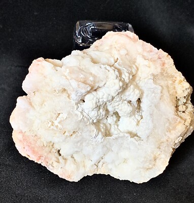 White Botryoidal Chalcedony Natural Quartz 3 1/2" Geode 282.49g ...