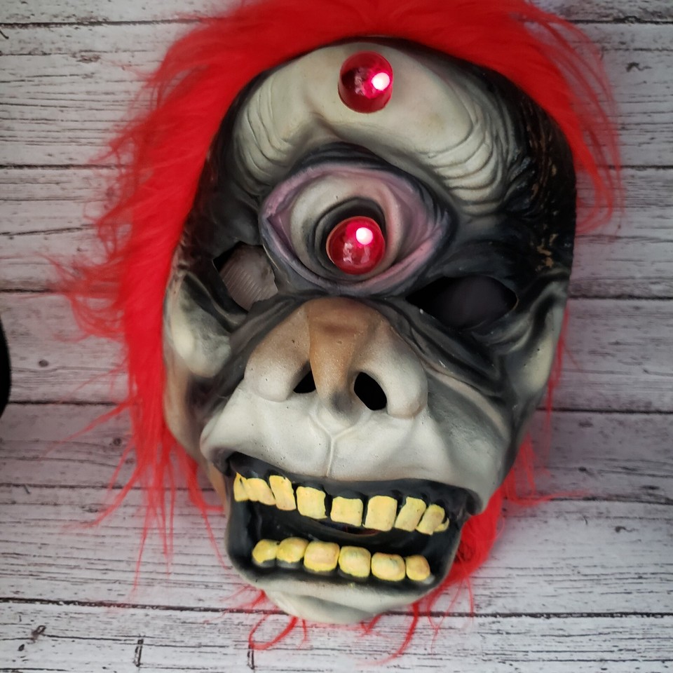 Vtg Cyclops The One Eye Monster Halloween Mask Topstone Seecurity Nu ...