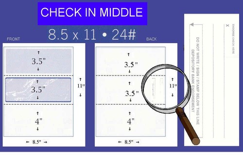 Business Voucher Check Stock - Computer Laser Checks - 500 Sheets ...