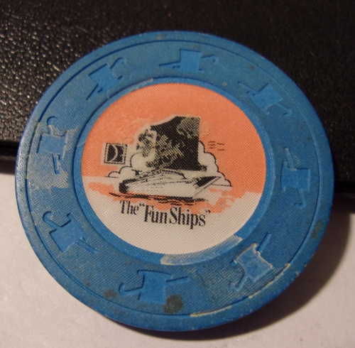 CARNIVAL CRUISE LINES CASINO $1 SHIP casino gaming poker chip - THE FUN ...