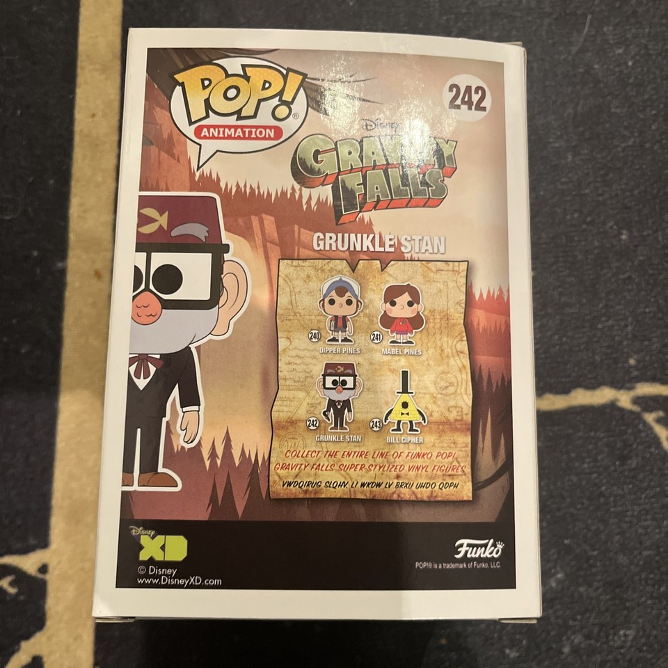 Funko Pop Disney Gravity Falls Grunkle Stan #242 Vinyl Figure Vaulted ...