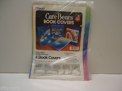 Vintage Care Bear Mead Book Covers Set of Four Still in Package | eBay