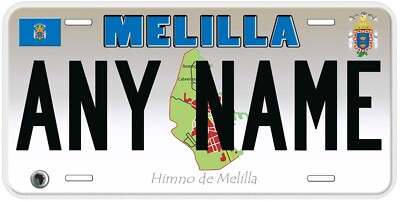 Melilla Any Name Personalized Novelty Car License Plate | eBay