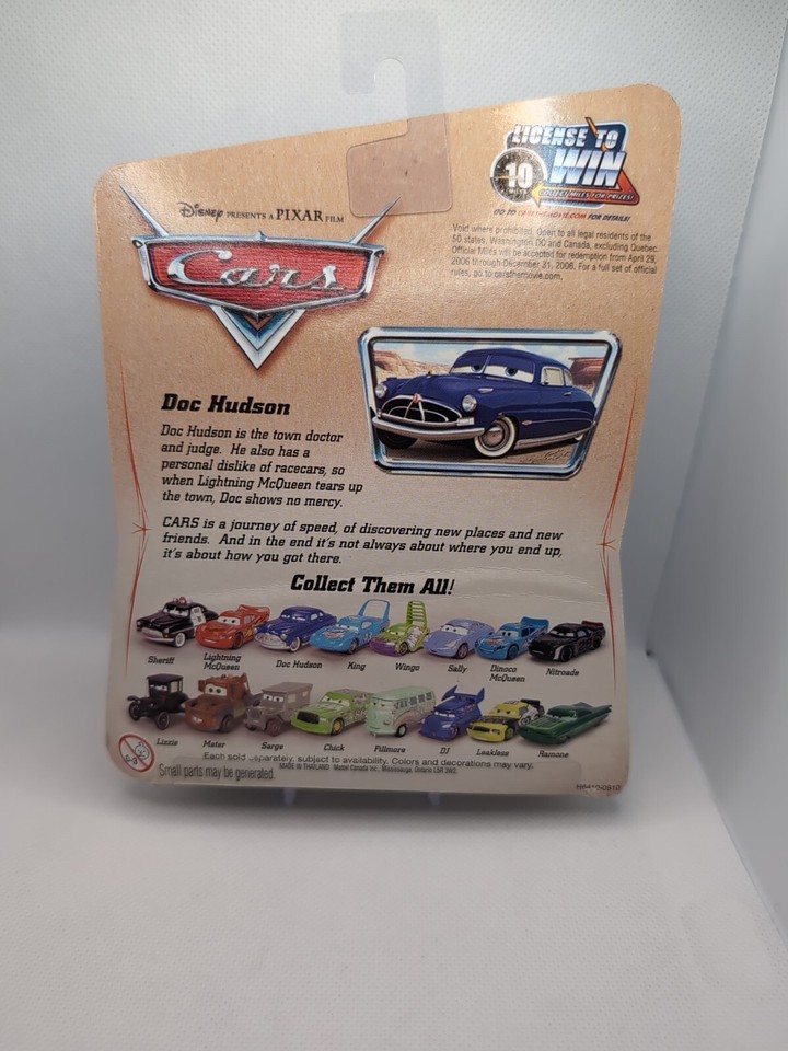 Disney Pixar Cars Doc Hudson Die Cast Car New 2005 Mattel Sealed | eBay