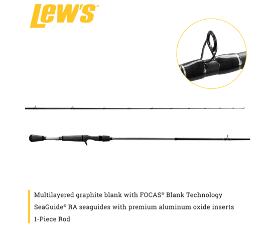 Lew's TLS711MH-CB 7'11' Team Lews MARK ROSE Medium Heavy Crankbait Rod ...