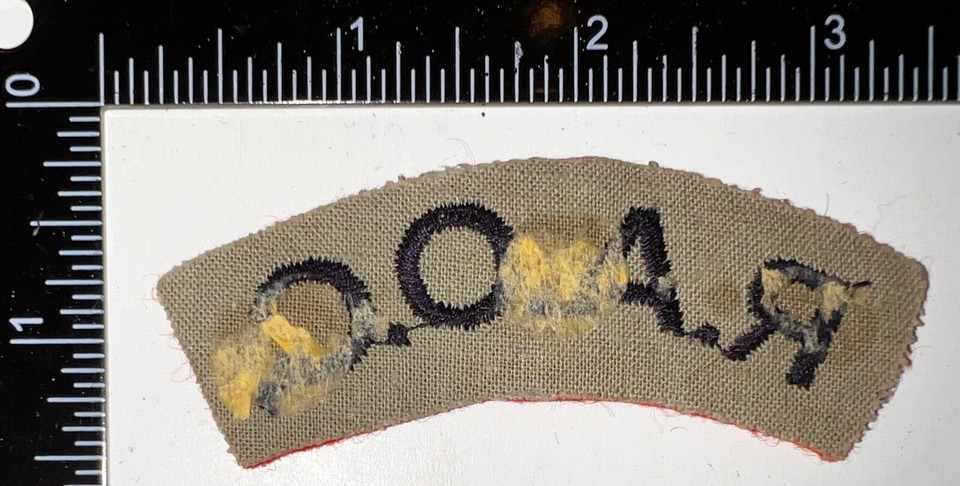 WWII British RAOC Royal Army Ordnance Corps Patch Formation Title Flash ...