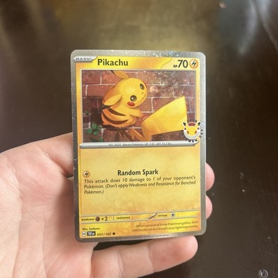 Pikachu 051 /162 Stamped 2026 Pokemon Day 30th Anniversary Promo | eBay