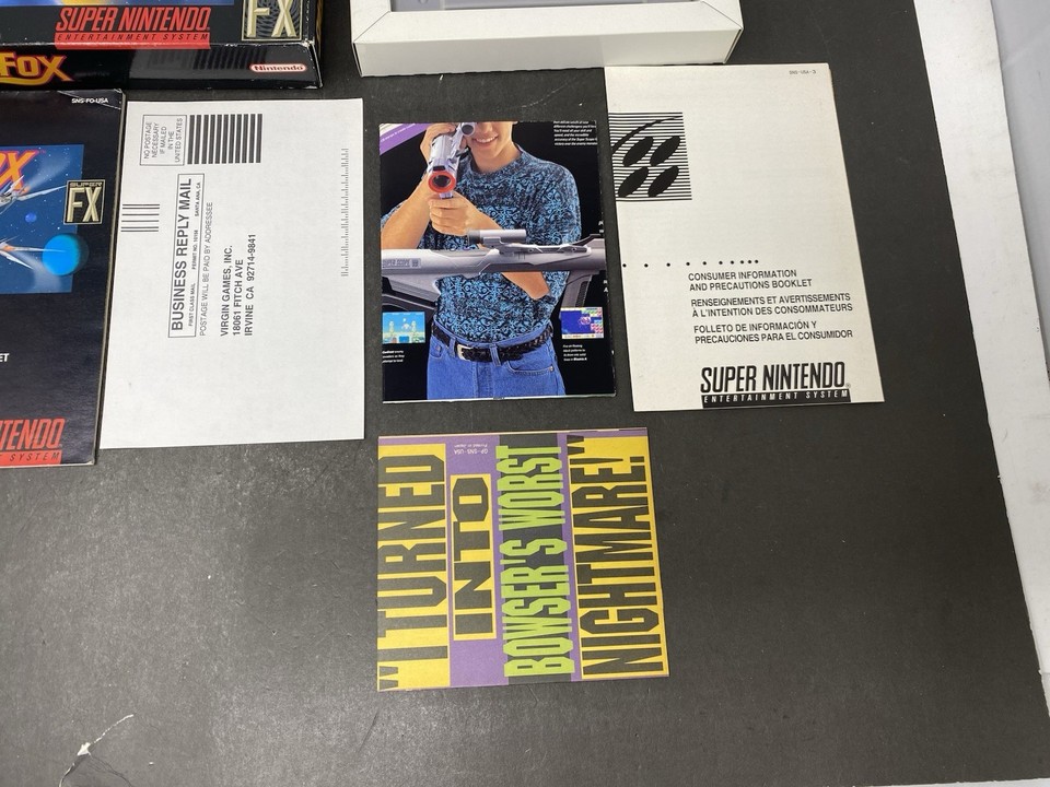 1993 SNES Star Fox Super Nintendo Entertainment System CIB w/Manual ...