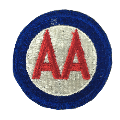 Vintage 1940s U.S. Army Anti-Aircraft Command Patch – Red "AA" on White ...