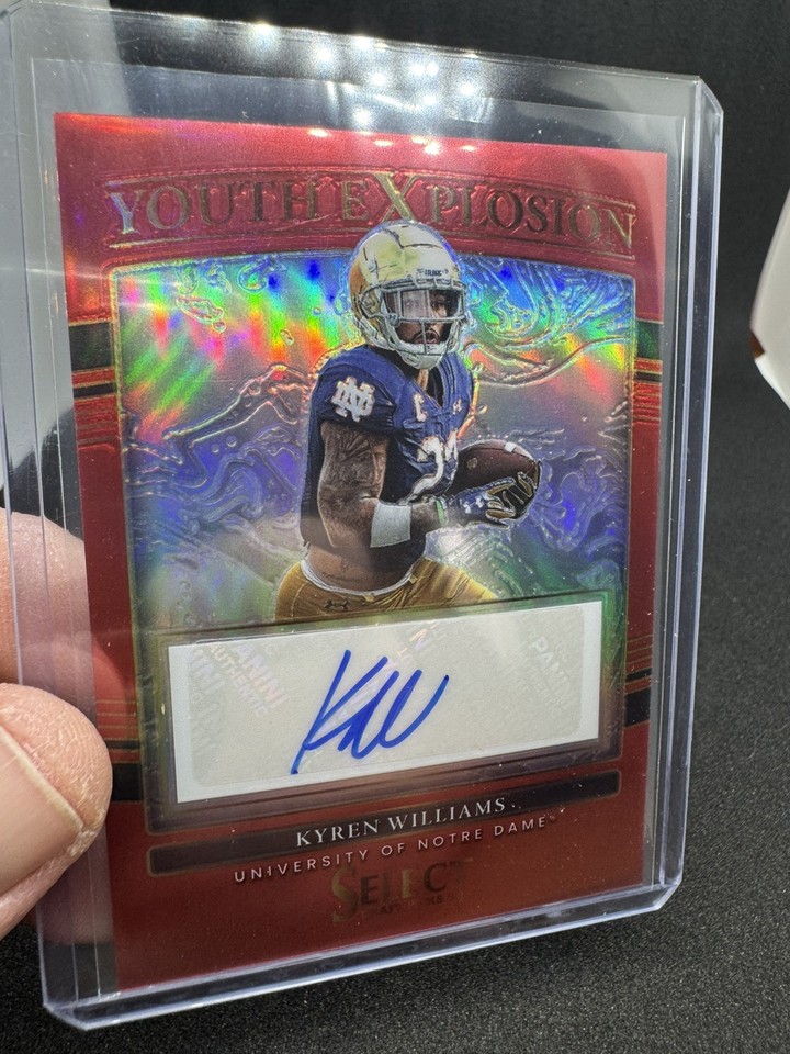 2022 Panini Select Draft Picks Kyren Williams Youth Explosion AUTO Red ...