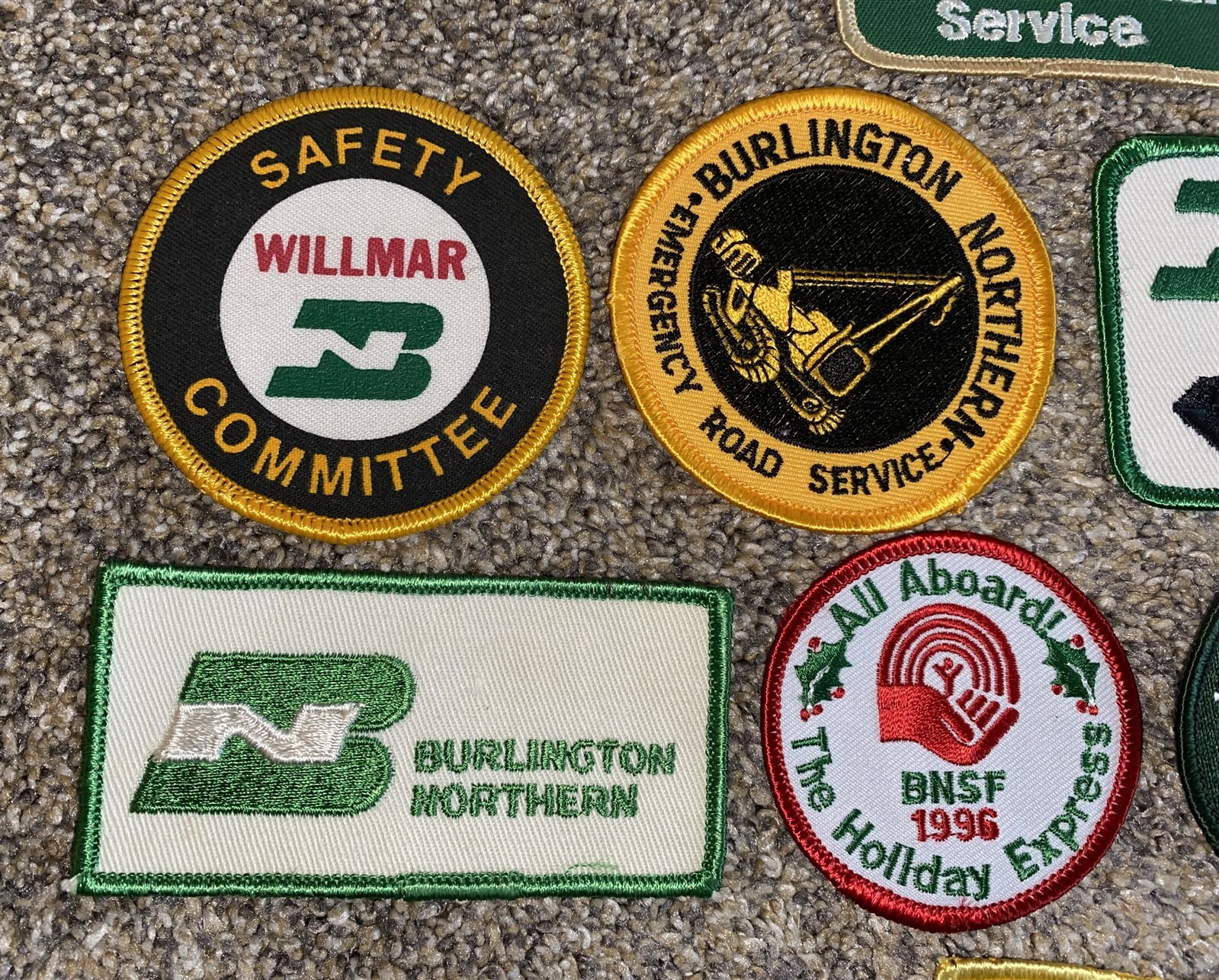 43 patch Lifelong Collection Burlington Northern Railroad Clothing ...