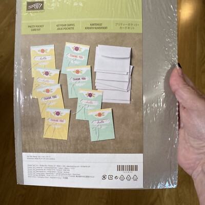 Stampin Up Pretty Pocket Card kit, Thank you card kit. 143832 | eBay