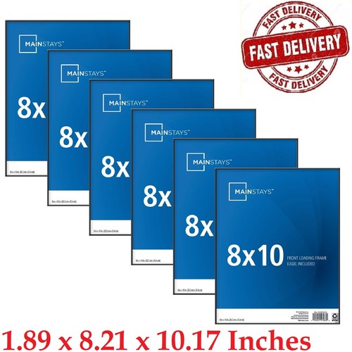 Mainstays 8" X 10" Black Format Front Loading Picture Frames Set of 3 ...