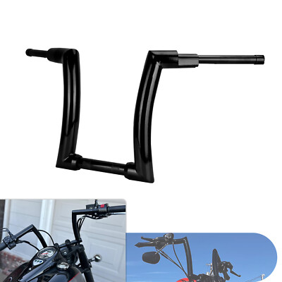 2" Fat Ape Hanger Z Bar 12" Rise Handlebar For Harley Softail Sportster ...