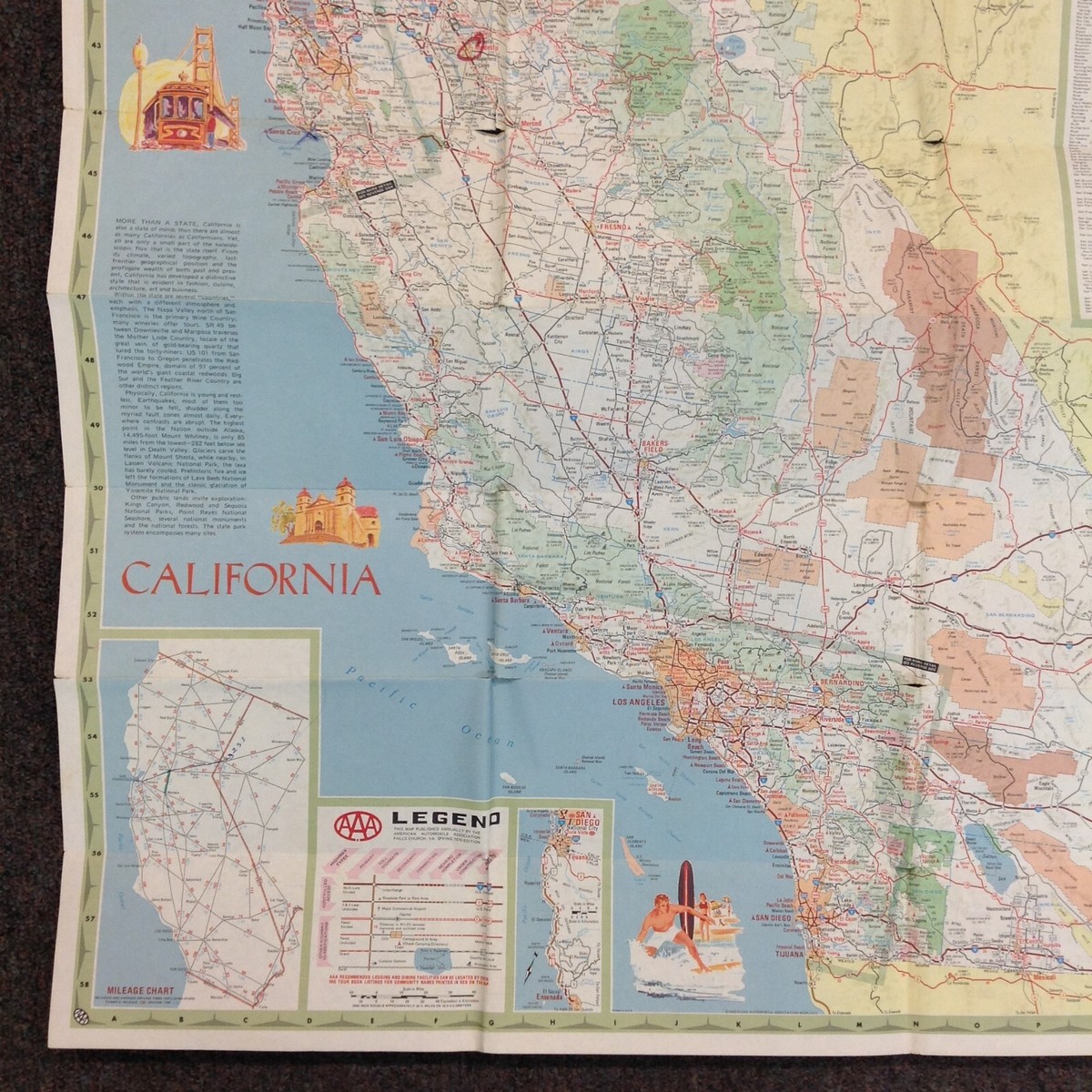 California Mileage Map