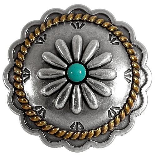Leather Craft Conchos Southwestern Antique Gold Rope Edge Concho Screw ...