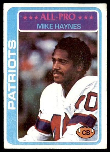 1978 Topps Mike Haynes New England Patriots #380 | eBay