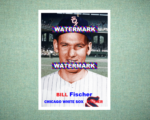 Bill Fischer Chicago White Sox 1957 Style Custom Baseball Art Card | eBay