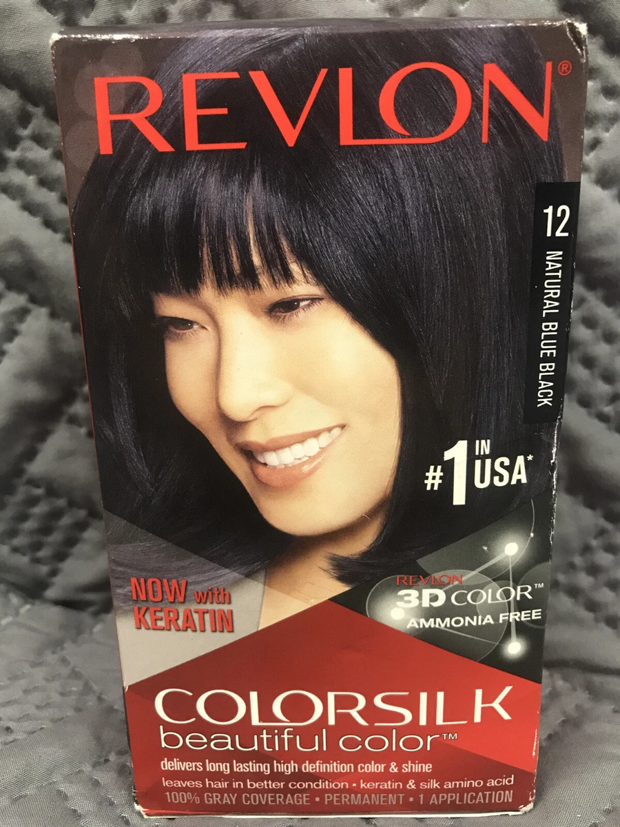 Blue Black Hair Dye Box
