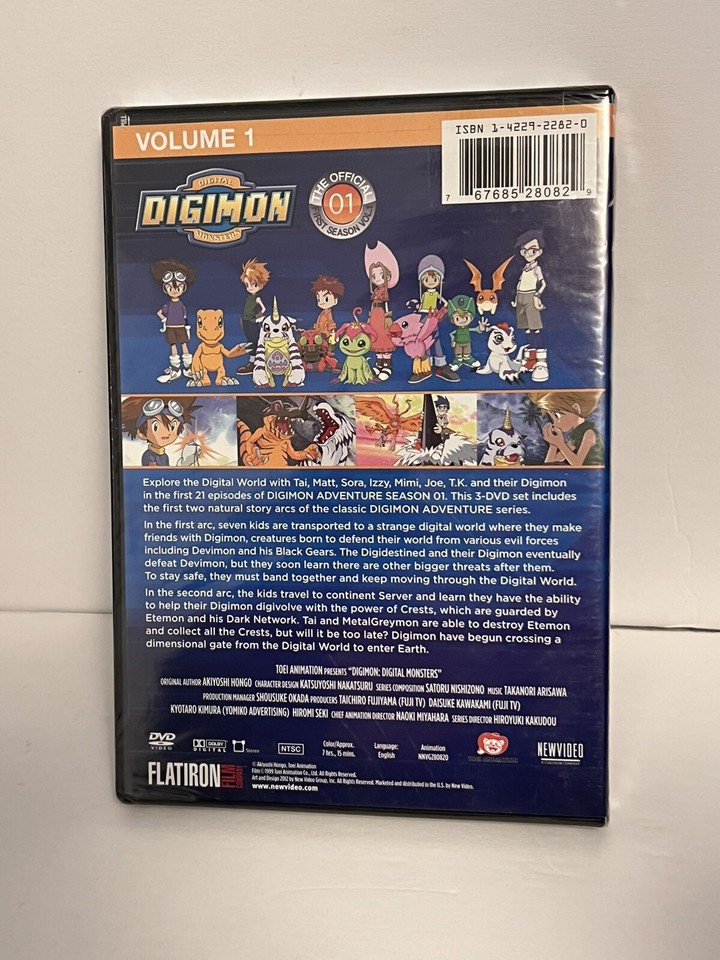 Digimon Adventure: Volume 1 (DVD) Sealed, The official 1st Season | eBay