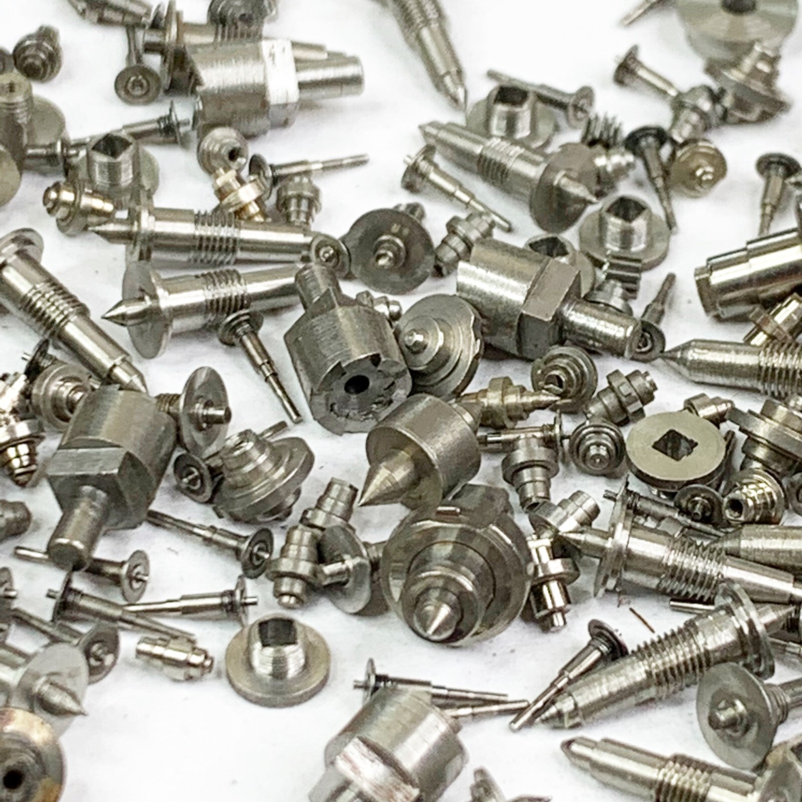 100 Watch Parts Barrel Arbors Gears Silver Steampunk Art Watchmaker Lot ...