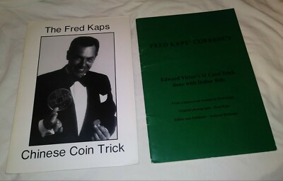 FRED KAPS Magic Chinese Coin Trick & Edward Victor Bill Trick Brahams ...