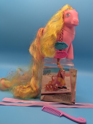 My Little Pony G1 Vintage Rapunzel with Barrettes, Comb, Ribbon and ...