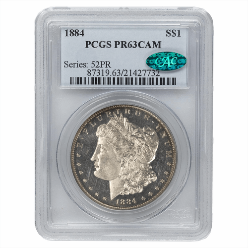 1884 Morgan Silver Dollar $1 CAM PCGS PR 63 CAC | eBay