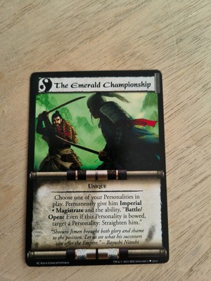 L5R CCG-PROMO- THE EMERALD CHAMPIONSHIP -Promo-Legend of The Five Rings ...