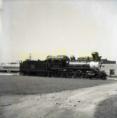 CBQ Burlington Route 4-6-0 Steam Locomotive #637 - Vintage Railroad Negative | eBay