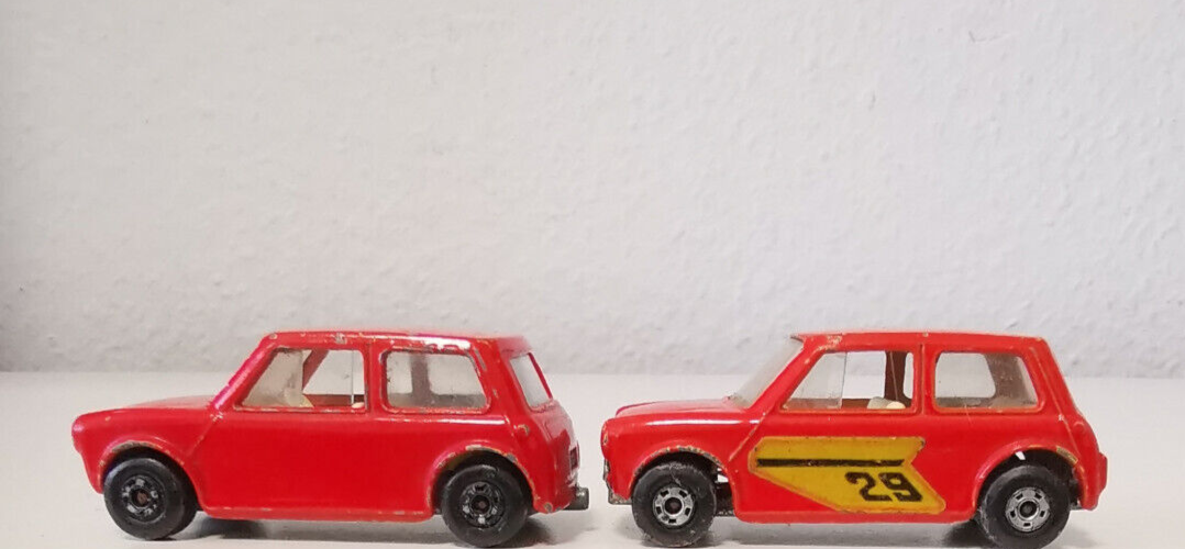 2x Matchbox Series No. 29 -Superfast - Racing Mini 1970 en rouge sans ...